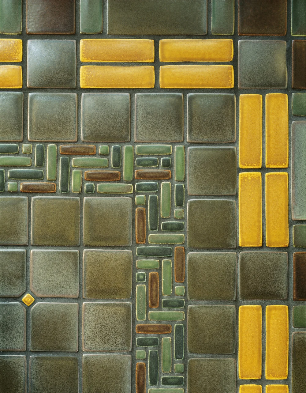 Fields of Green Floor — Motawi Tileworks