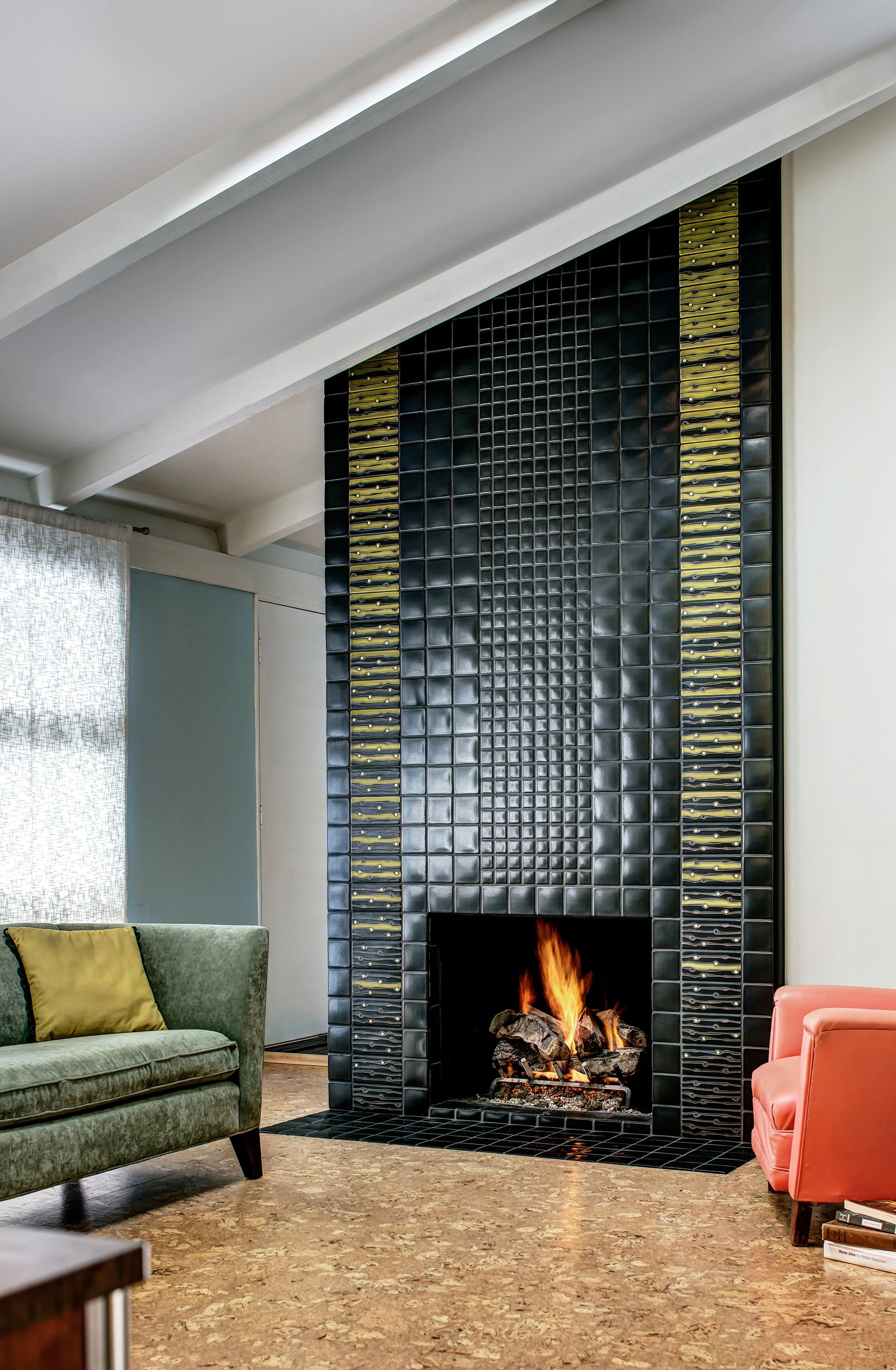 Zelda Fireplace — Motawi Tileworks