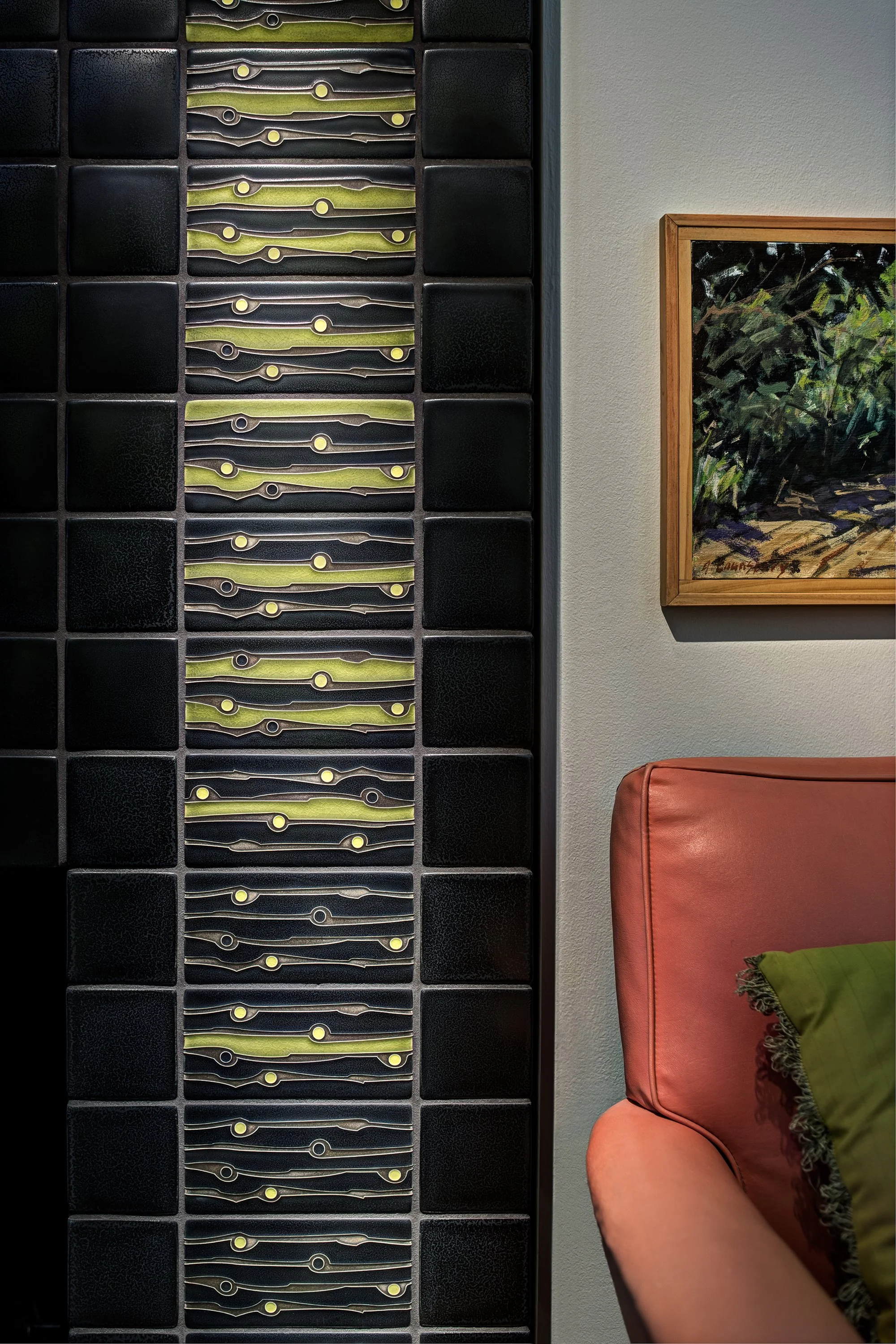 Zelda Fireplace — Motawi Tileworks