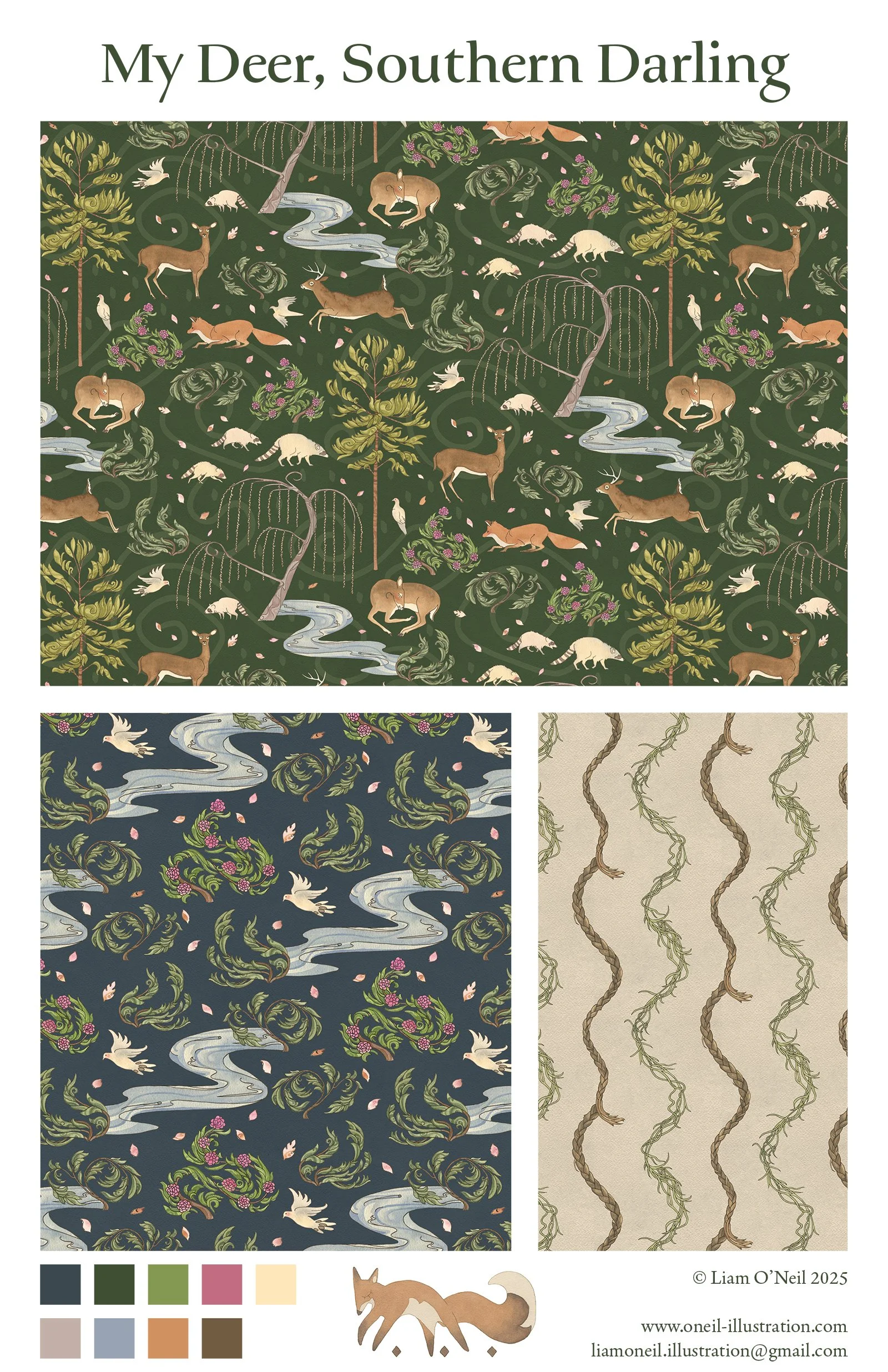 Surface Design — Liam O'Neil Illustration