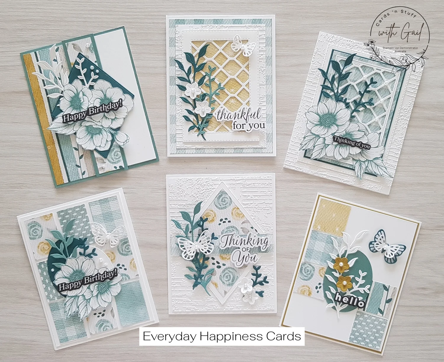 “No stamping” Everyday Happiness Cards — Cards 'n Stuff with Gail