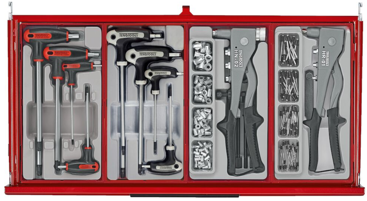 Teng 26" PRO35™ Mega Master tool kit 1033 pieces red TKS26R1033T (SALE ...