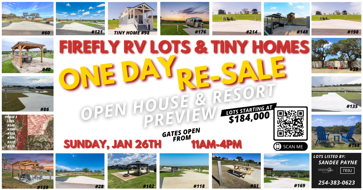 FIREFLY RESORT RV LOTS FOR SALE