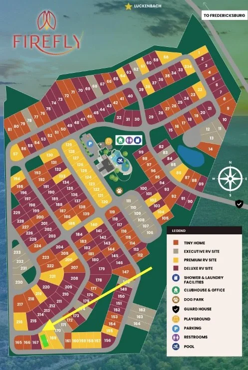LOT 168- PREMIUM RV SITE — FIREFLY RESORT RV LOTS FOR SALE