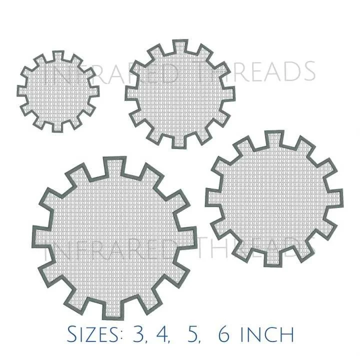 Sunburst Style Monogram Frame Embroidery Design - PES, DST, JEF ...