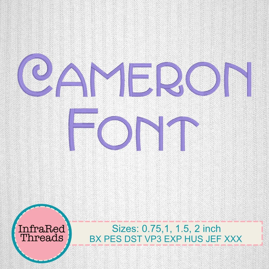 Marissa Bean Stitch Font – BX Serif Embroidery Font in 4 Sizes ...