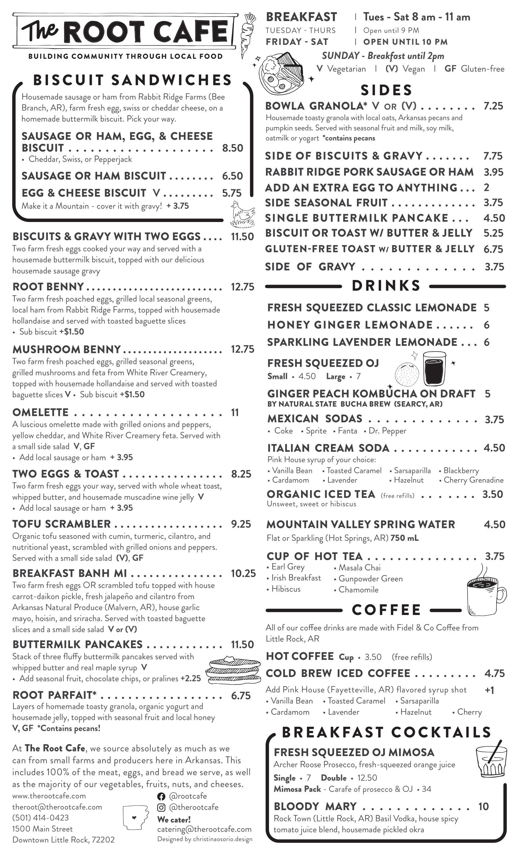 Breakfast Menu — The Root Cafe - Farm to Table Comfort Food Restaurant