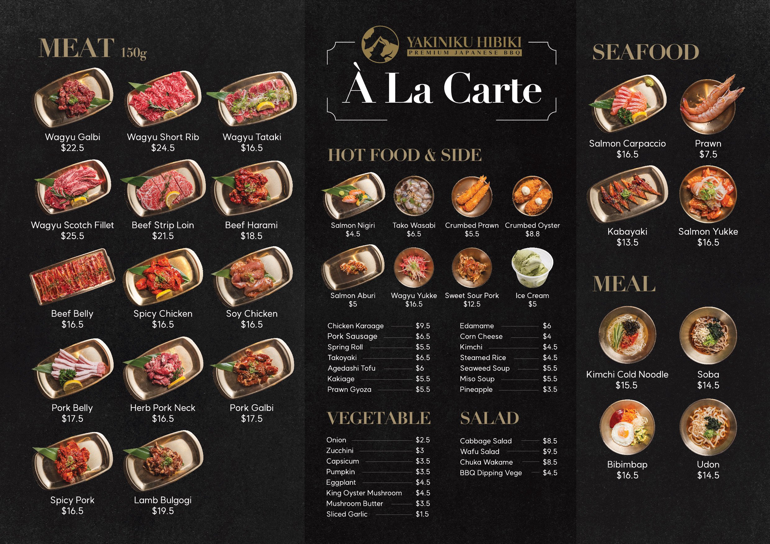 Menu — Yakiniku Hibiki
