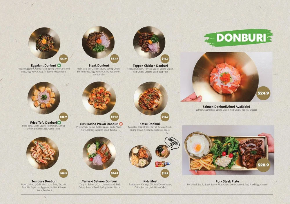 Menu (Sunshine Plaza) — Yakiniku Hibiki