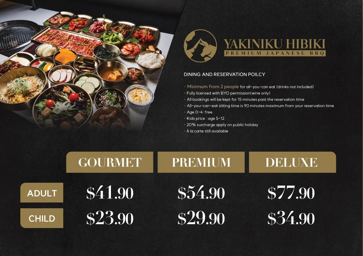 Menu — Yakiniku Hibiki