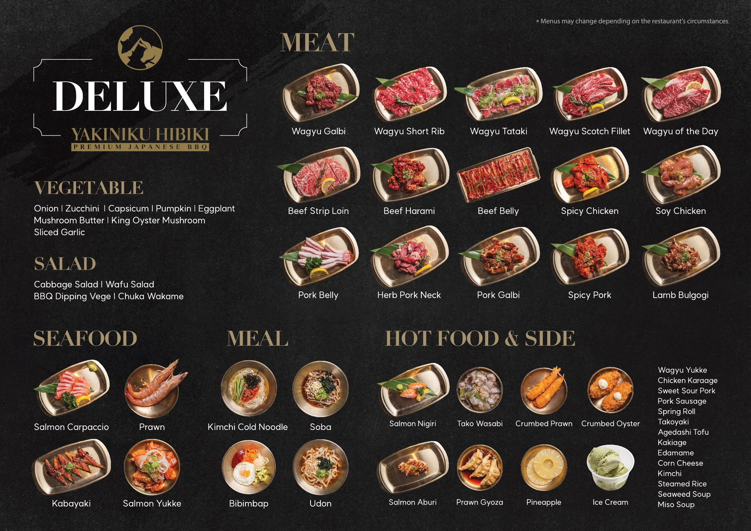 Menu — Yakiniku Hibiki