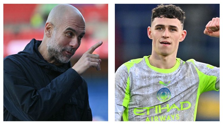 Pep Guardiola gives Phil Foden reality check as Man City celebrate ...