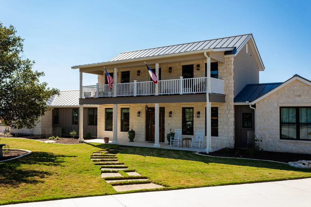 Historic Hill Country Homestead Custom Home By Texas Living Homes ...