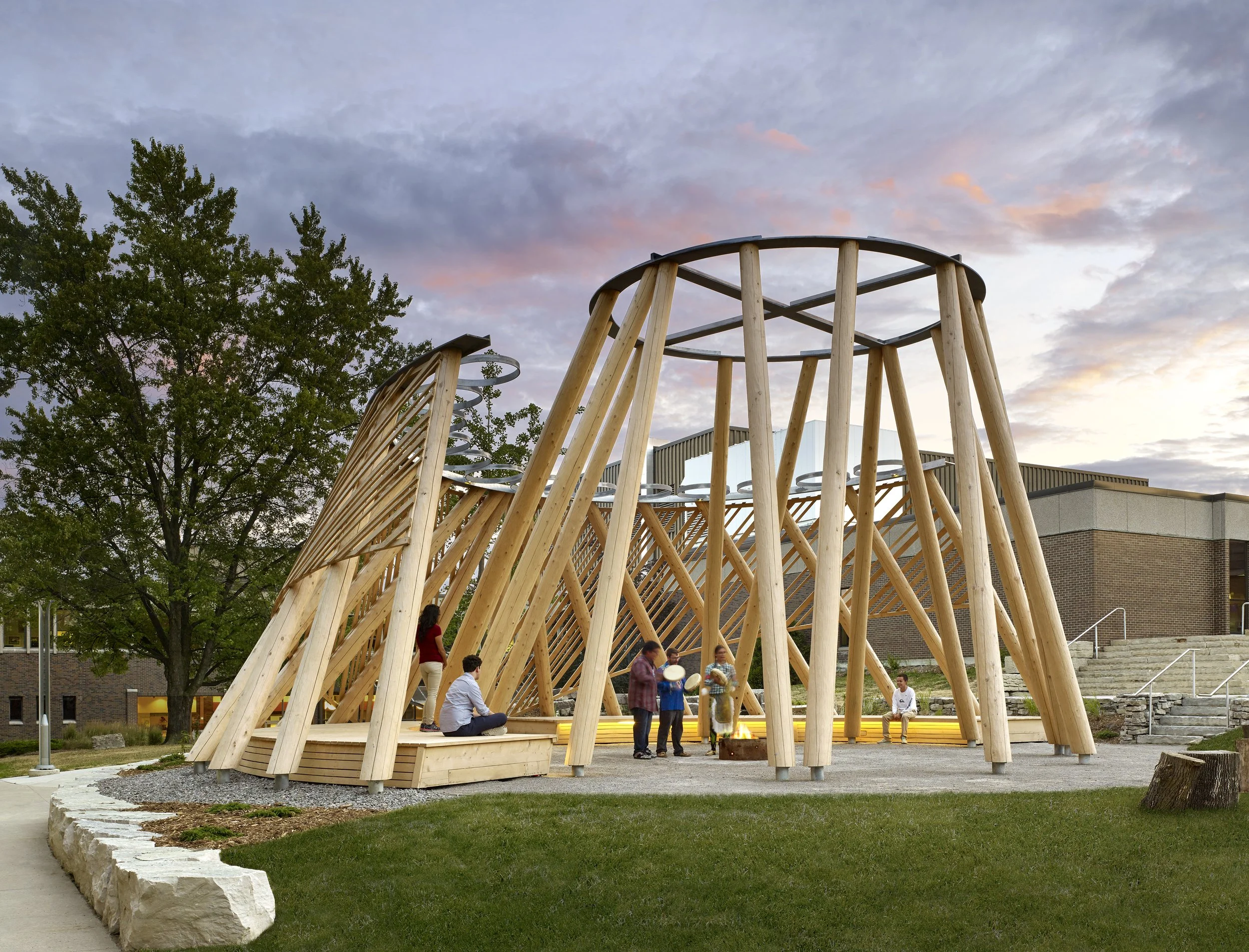Hoop Dance Indigenous Gathering Place at Mohawk College — Brook McIlroy