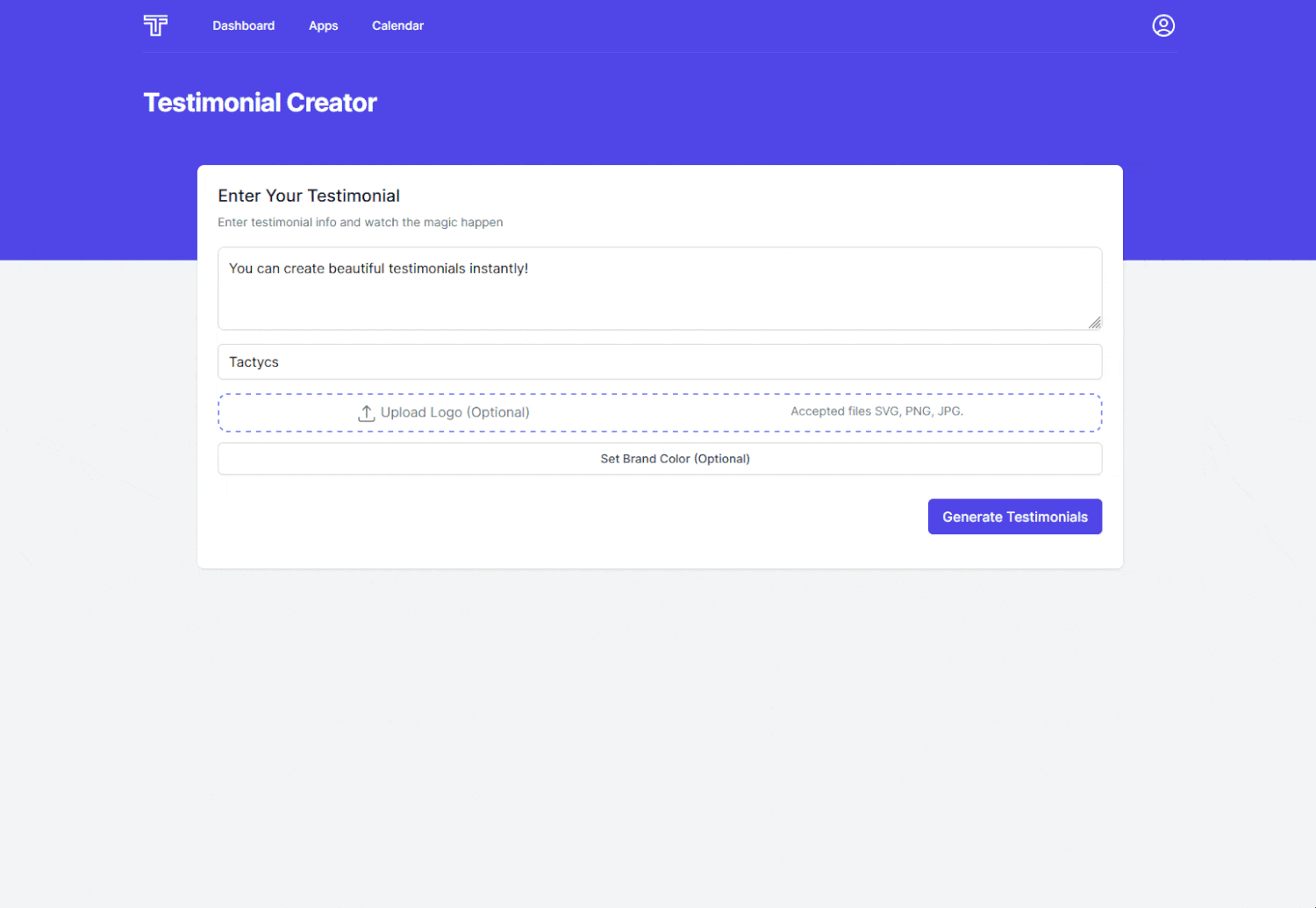 25 Testimonial Templates That Get Automatically Created For You — Tactycs