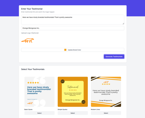 25 Testimonial Templates That Get Automatically Created For You — Tactycs