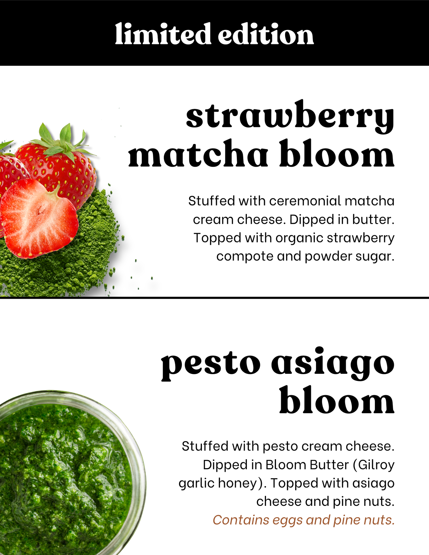 Menu — Bloom Bagels