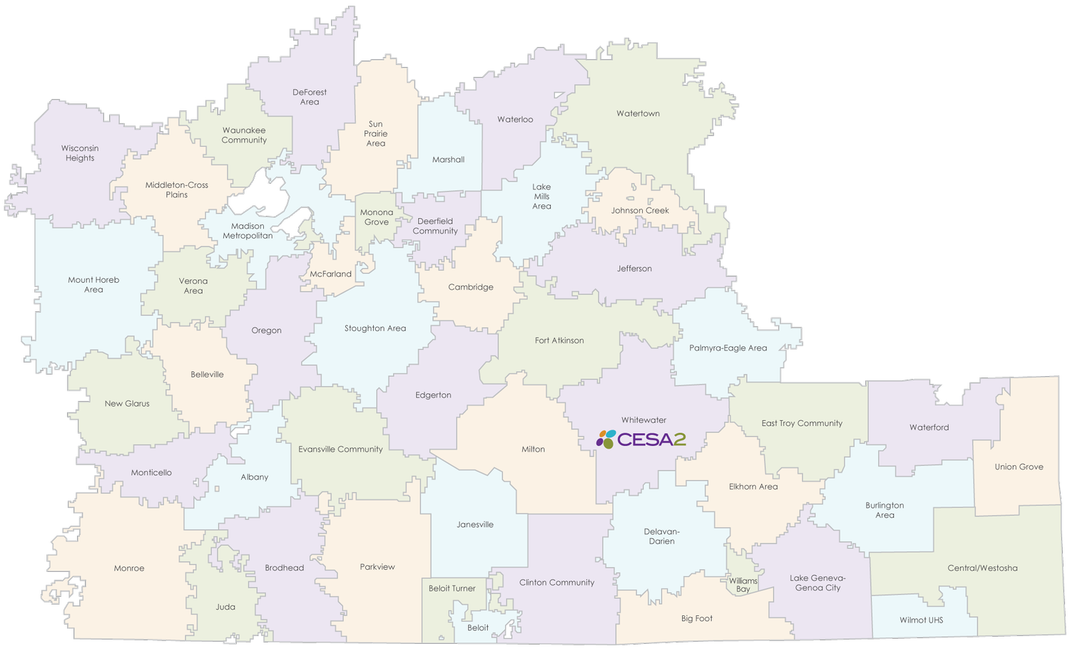 CESA 2 Districts — CESA 2