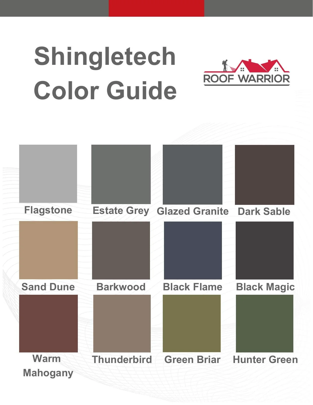 Color Guide — Roof Warrior