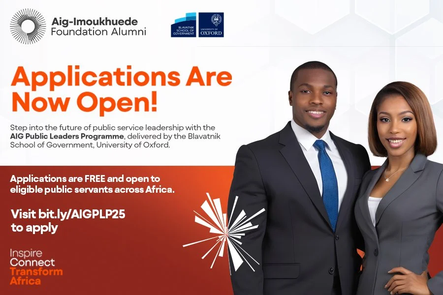 Apply Now: 2025 AIG Public Leaders Programme - Aig-Imoukhuede Foundation