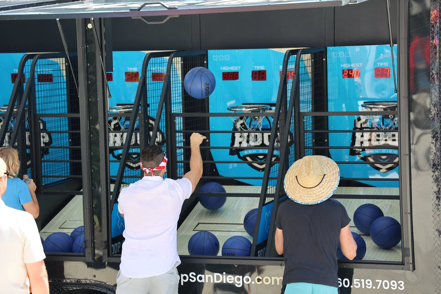 Hoop San Diego The First Mobile Arcade Basketball Trailer For Rent