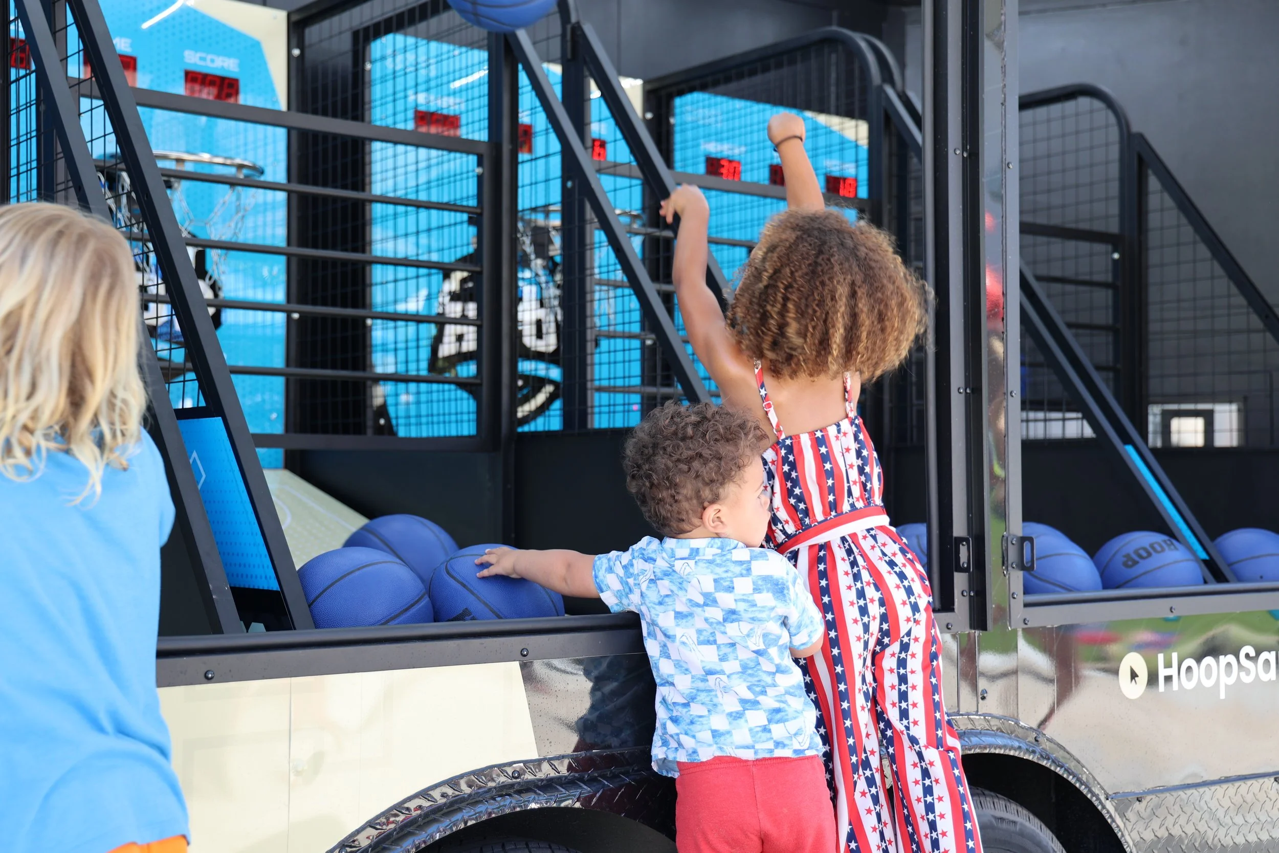 Hoop San Diego The First Mobile Arcade Basketball Trailer For Rent