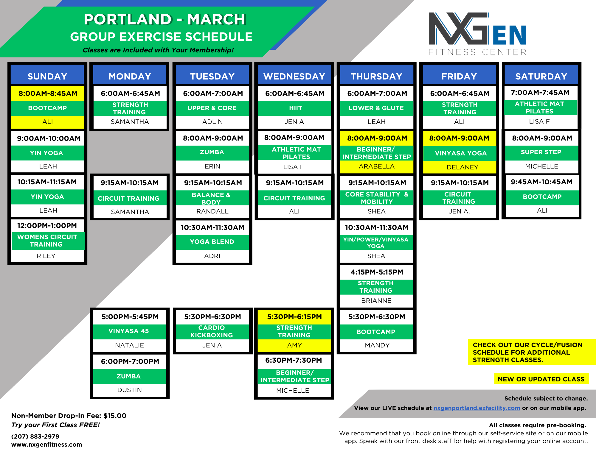 Portland Group Classes — NXGen Fitness Center