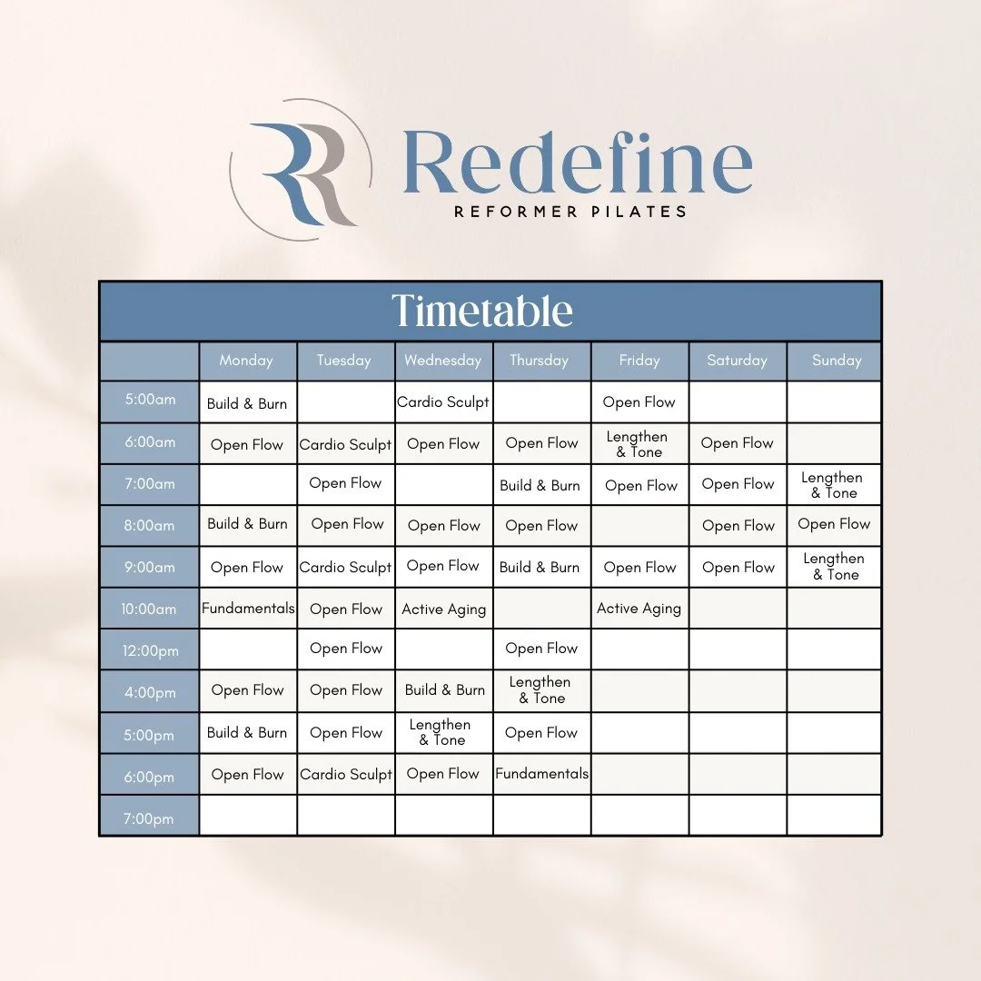 Redefine Reformer Pilates