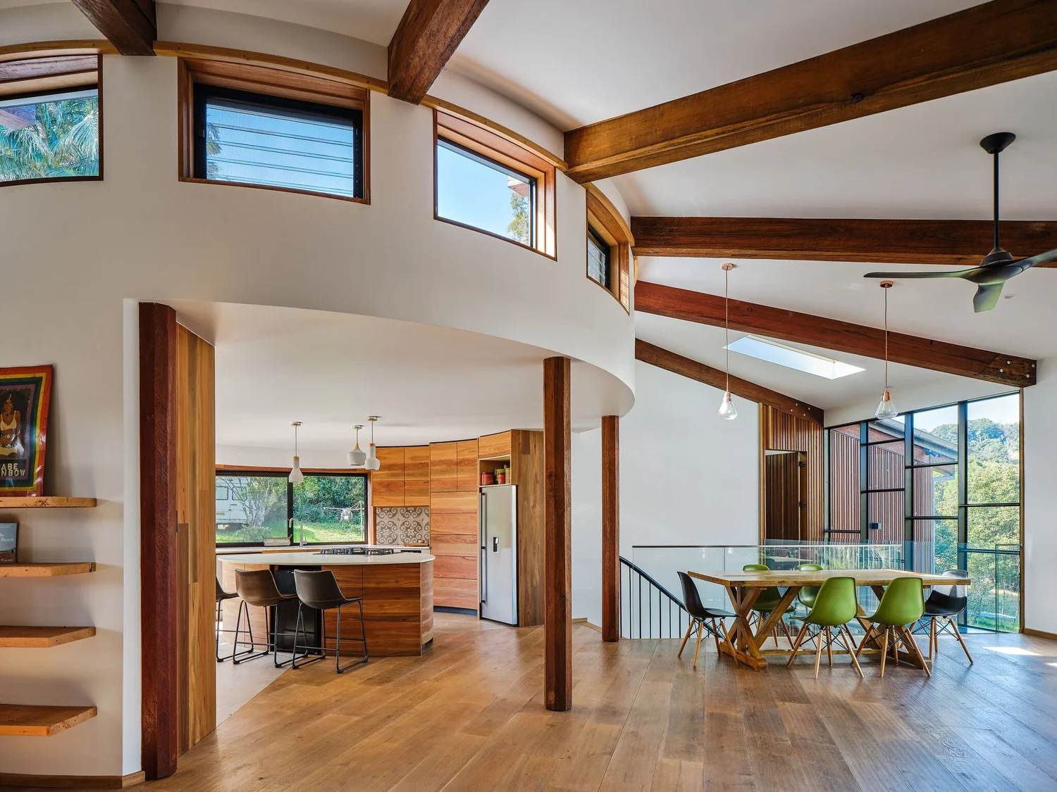 Radial House Possum Creek | Built by Balanced Earth | Hempcrete ...