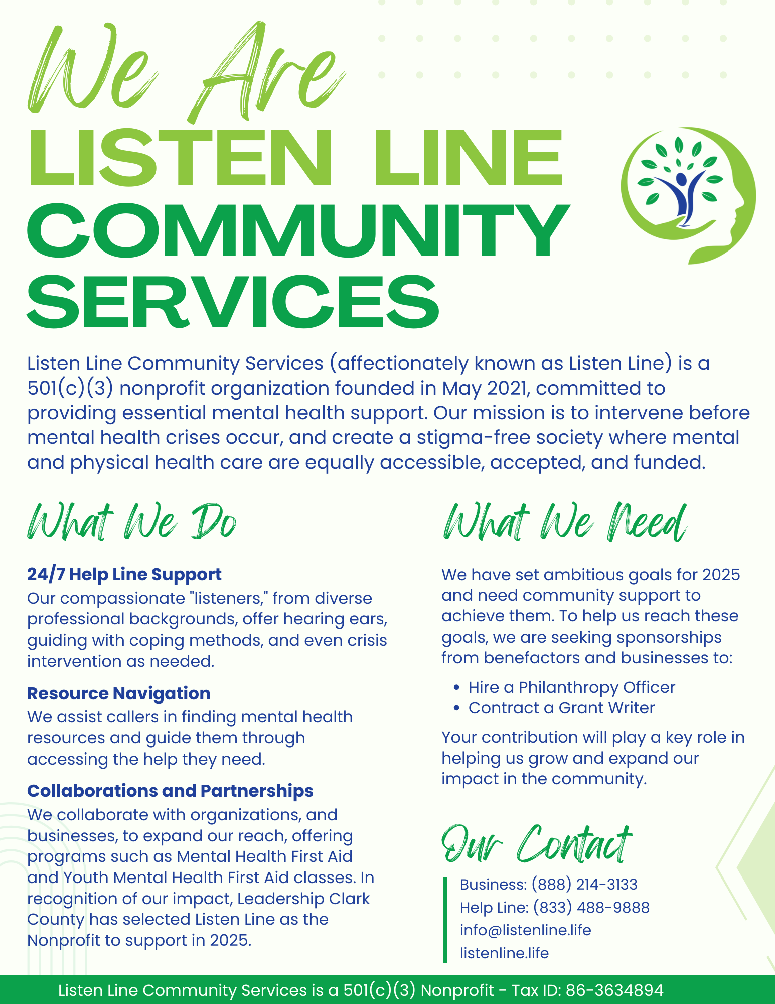 About Listen Line — Listen Line