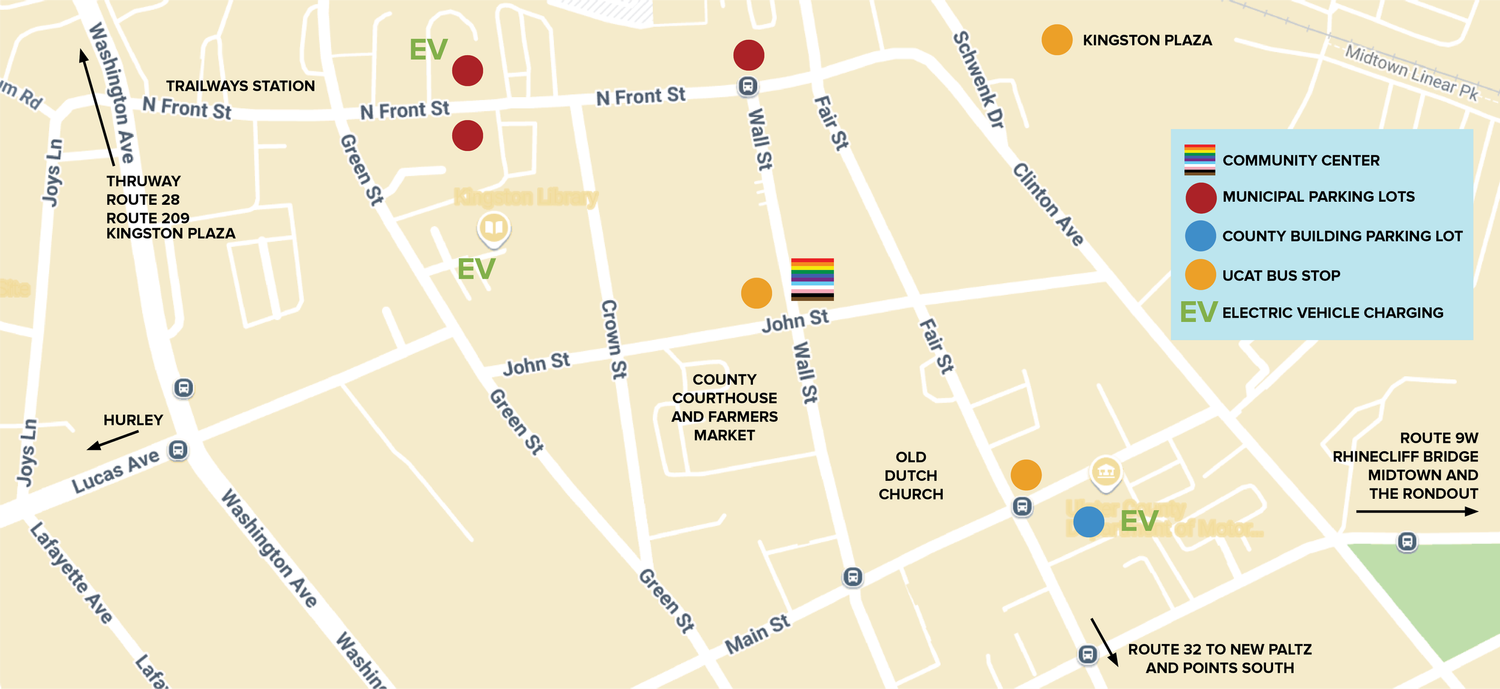 Getting Here and Parking — Hudson Valley LGBTQ+ Community Center