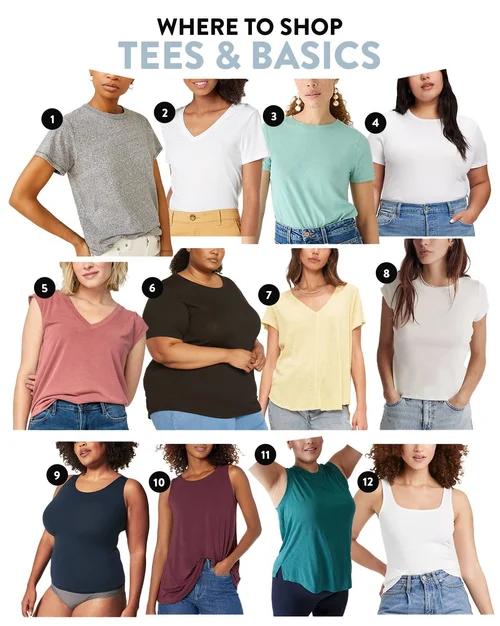 Where To Shop Tees & Basics — Caralyn Mirand