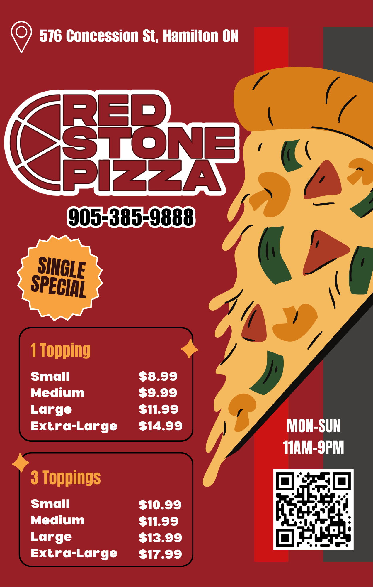 Menu — Red Stone Pizza