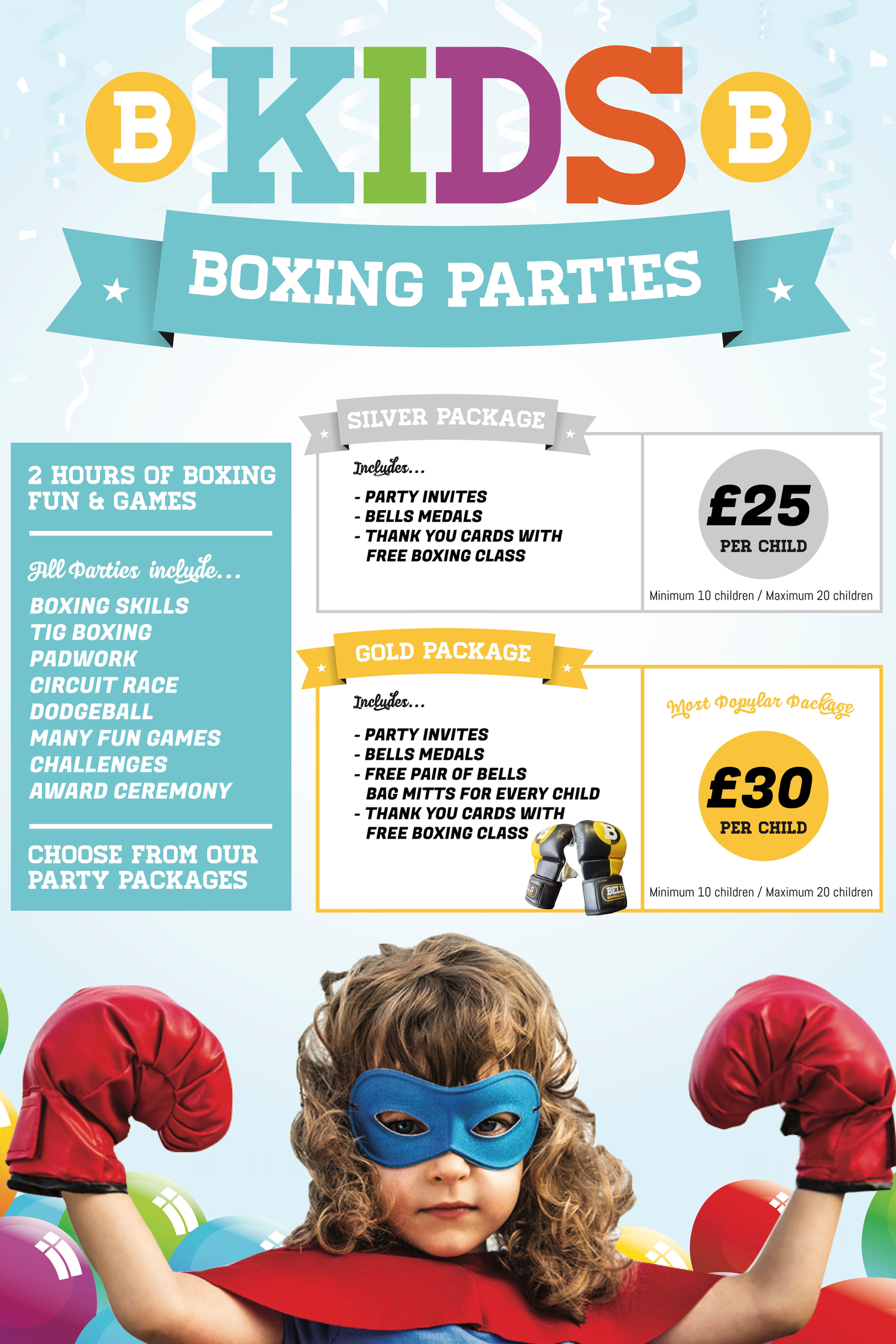 Kids’ Boxing Birthday Parties | Bells Gym Altrincham — Bells Gym