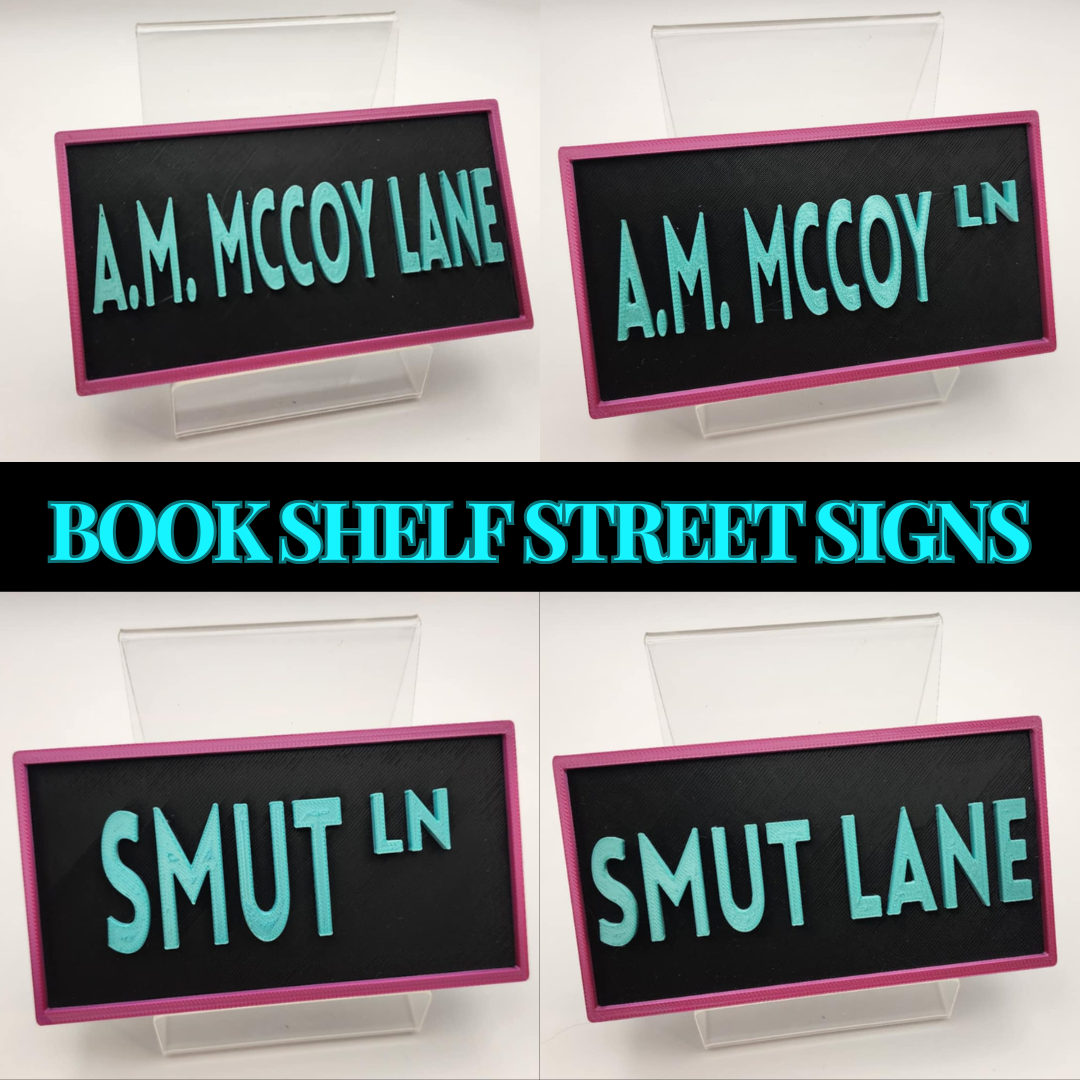Book Shelf Signs — A.M. McCoy