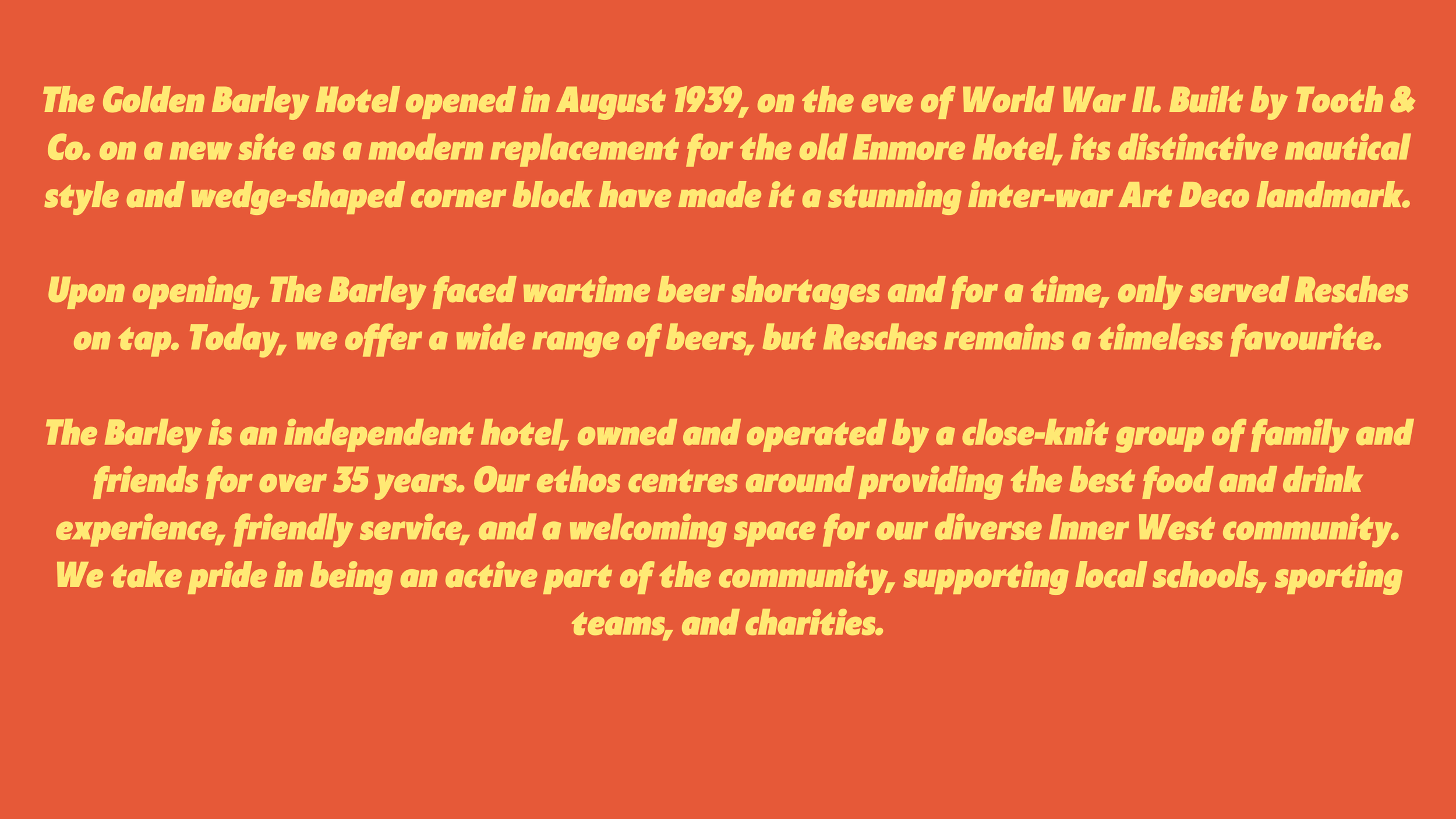 At The Barley, we’re all about good vibes and memorable shared ...