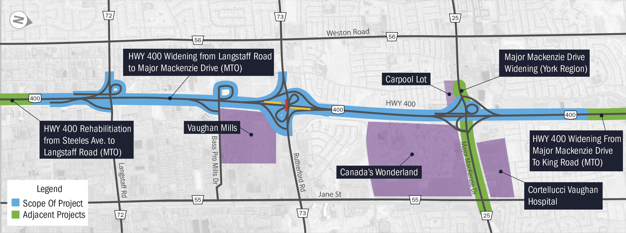 Project Description — Highway 400 Widening - Langstaff to Major Mackenzie