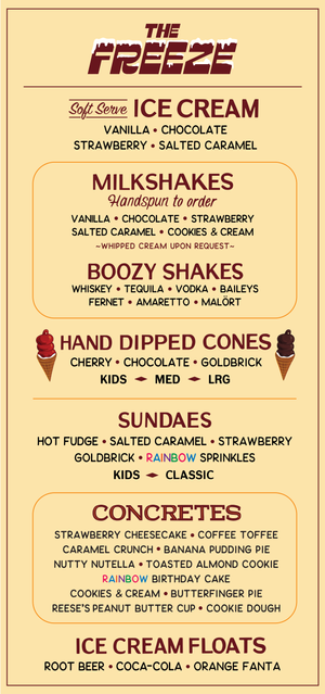 Menu » Signature Burgers | Golden Fries | Ice Cream — Small Cheval ...