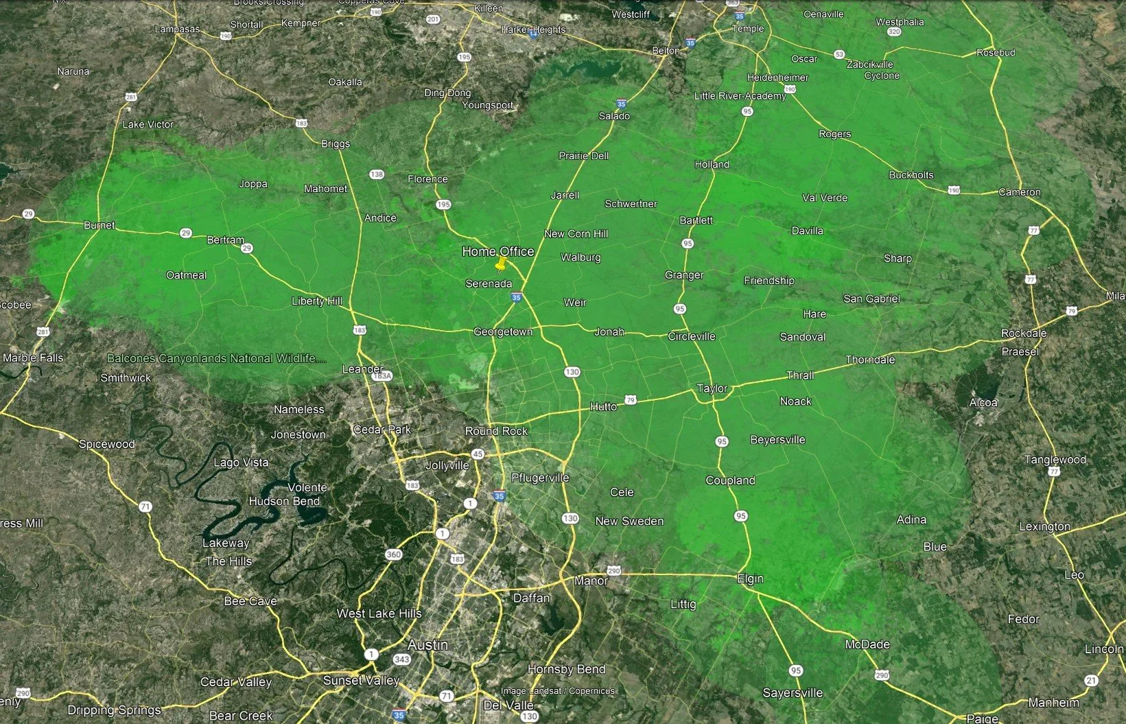 Coverage Area — SOS Communications