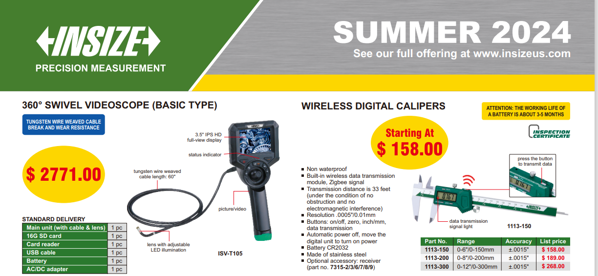 INSIZE Precision Tools — Gallant Measuring, LLC