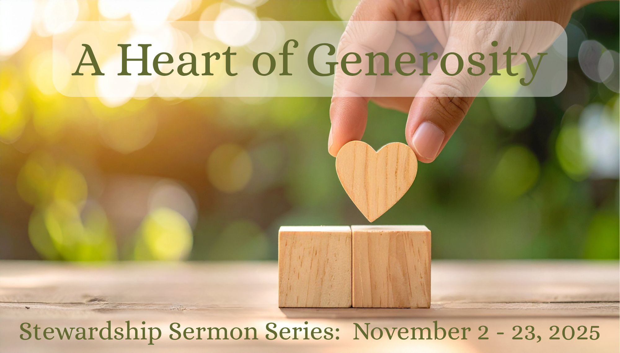 A Heart of Generosity — Trinity United Methodist Church