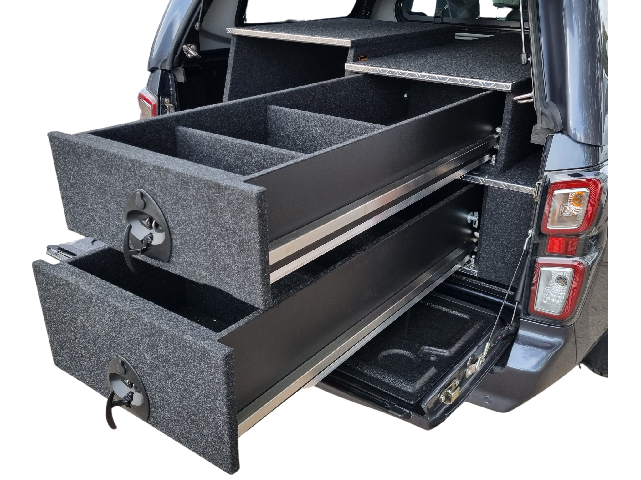 Ford Ranger Roller drawers and fridge slide systems with fridge hutch ...