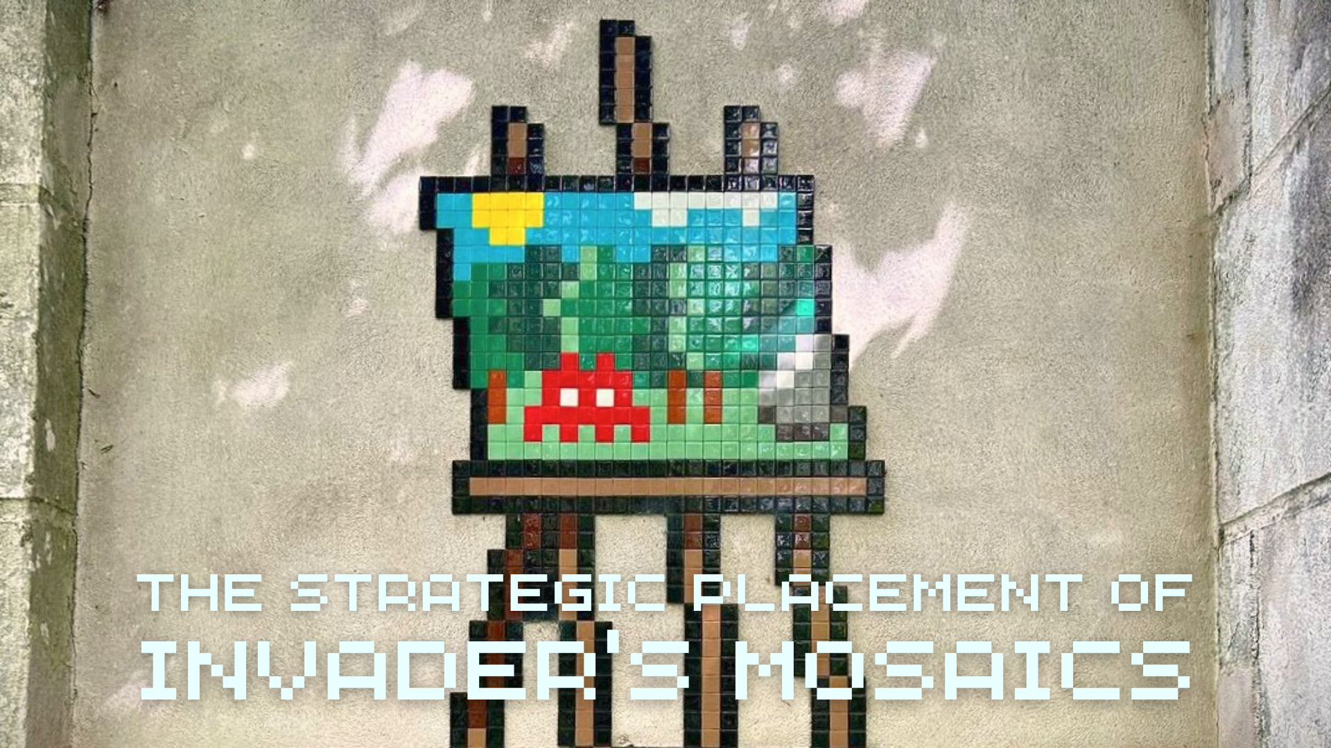 The Strategic Placement of an Invader Mosaic