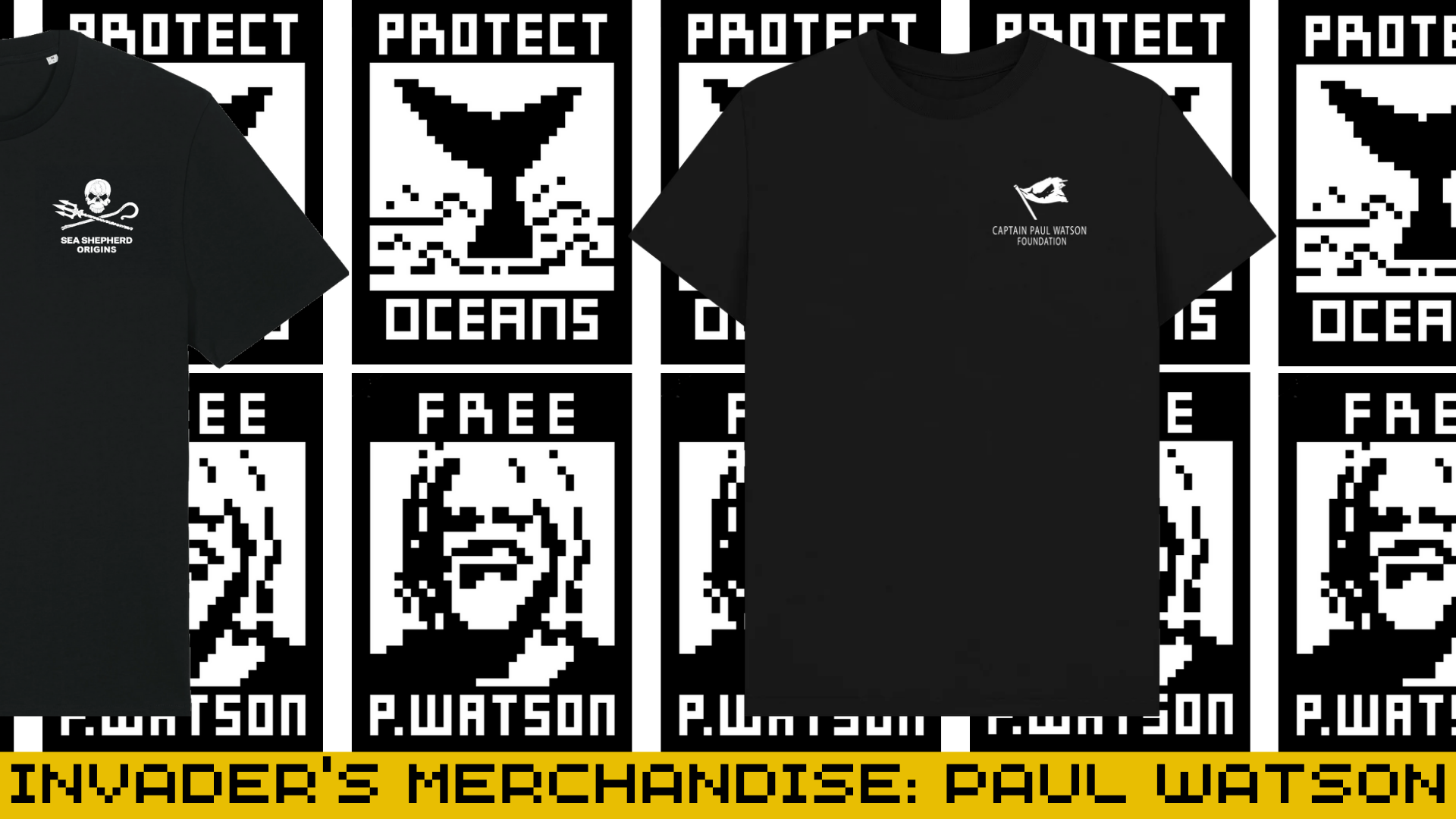 Limited Edition Invader Merchandise Inspired by Paul Watson
