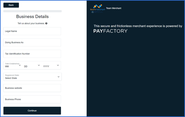 Team Merchant — Paycove with Payfactory