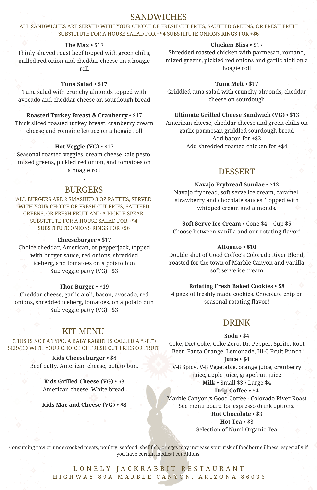 Food — Lonley JackRabbit