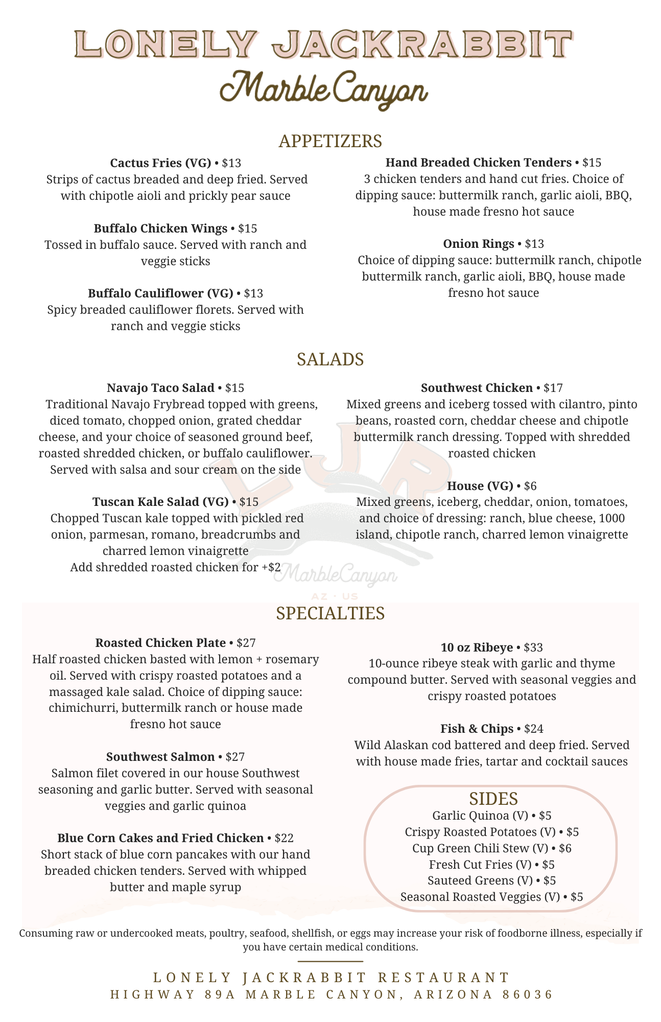 Food — Lonley JackRabbit