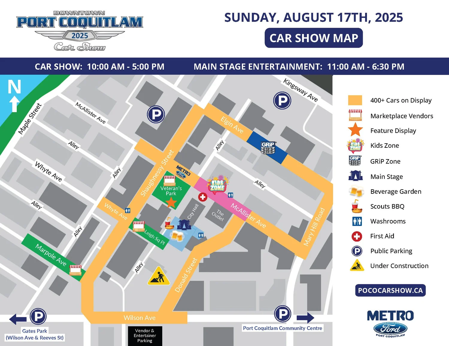 Maps & Routes — Downtown Port Coquitlam Car Show