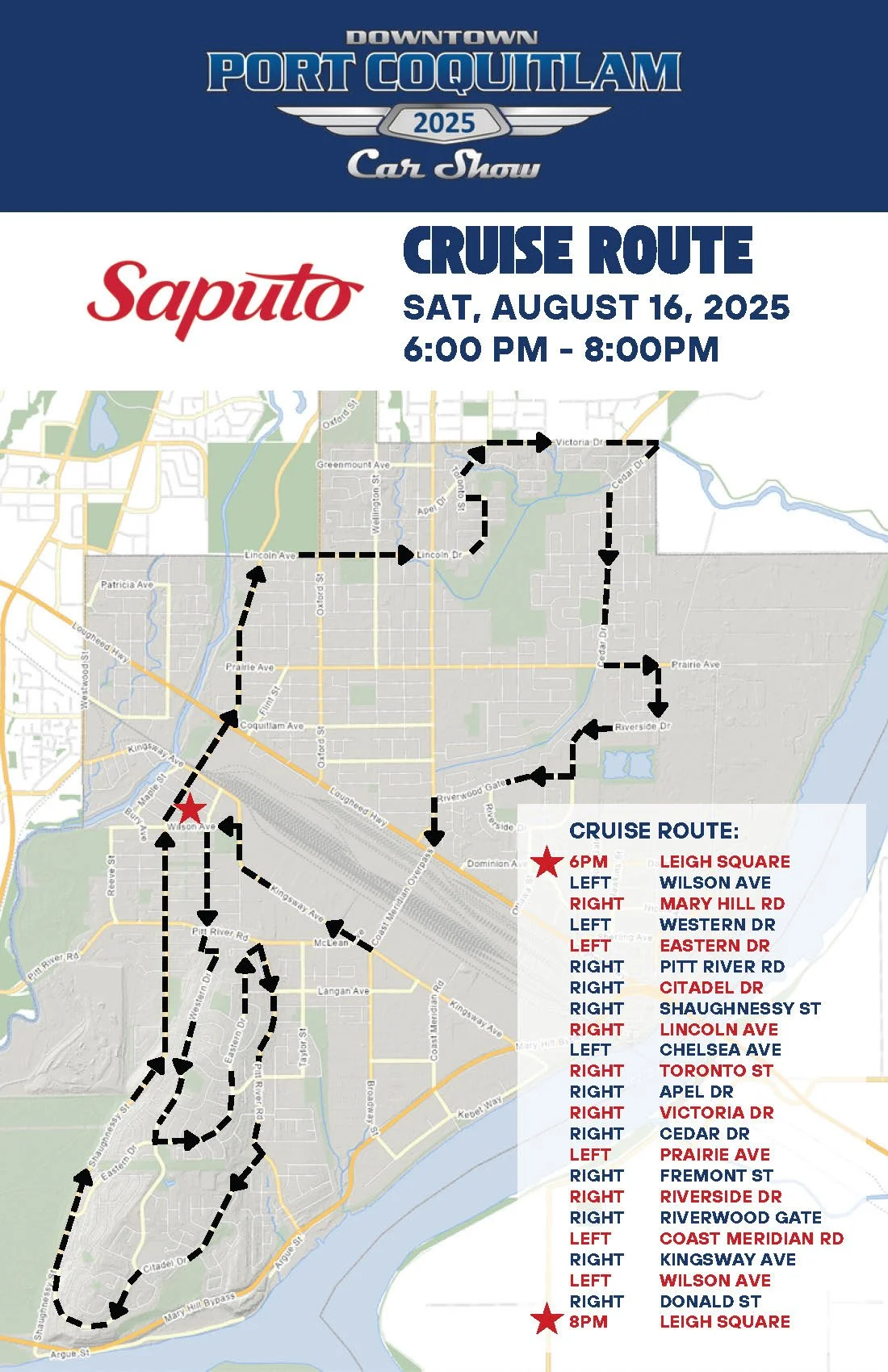 Maps & Routes — Downtown Port Coquitlam Car Show