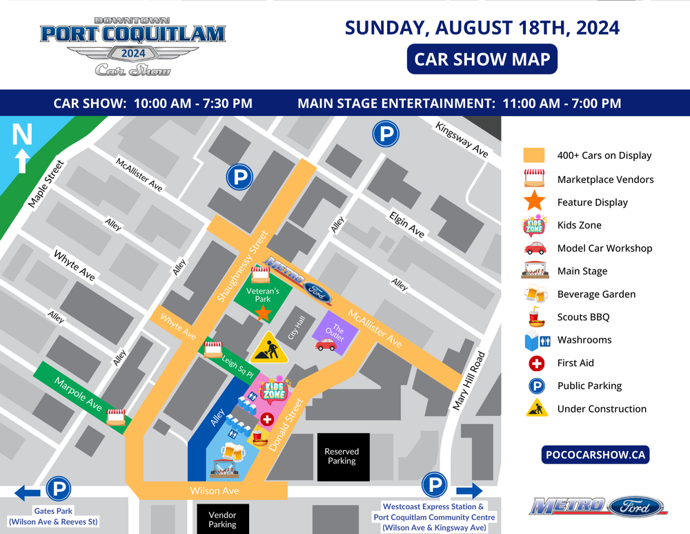 Maps & Routes — Downtown Port Coquitlam Car Show